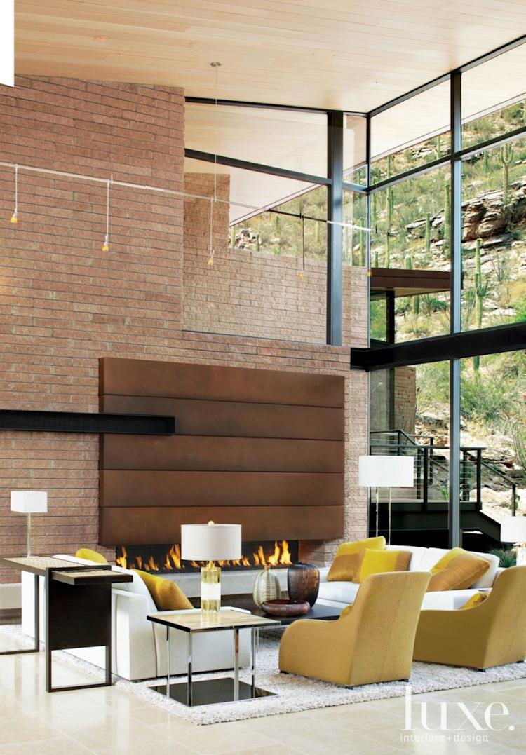 A Golden Great Room | Luxe Interiors + Design