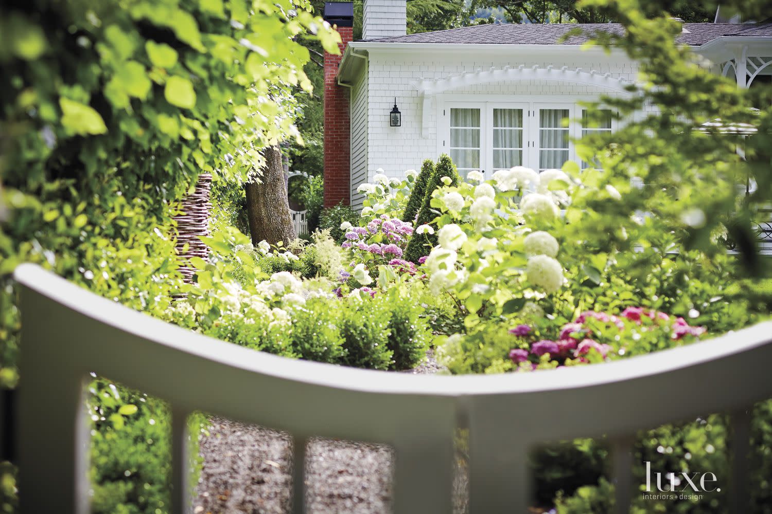 Lush Backyard Landscape Plantings | LUXE Interiors + Design