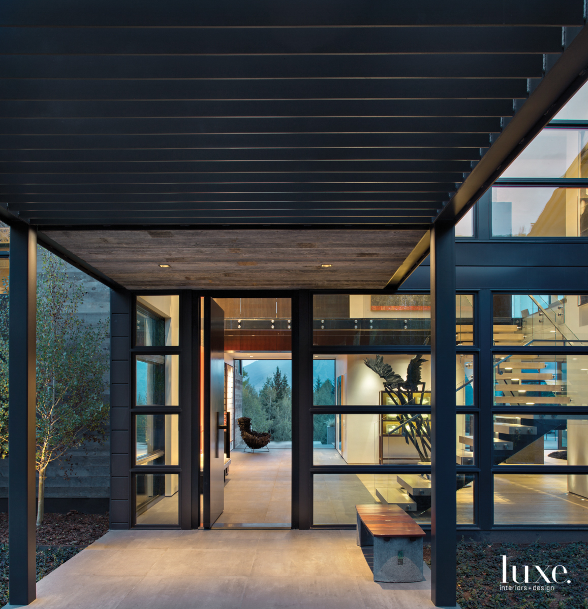 A Modern Aspen Home Plays Up Art And Material | Luxe Interiors + Design