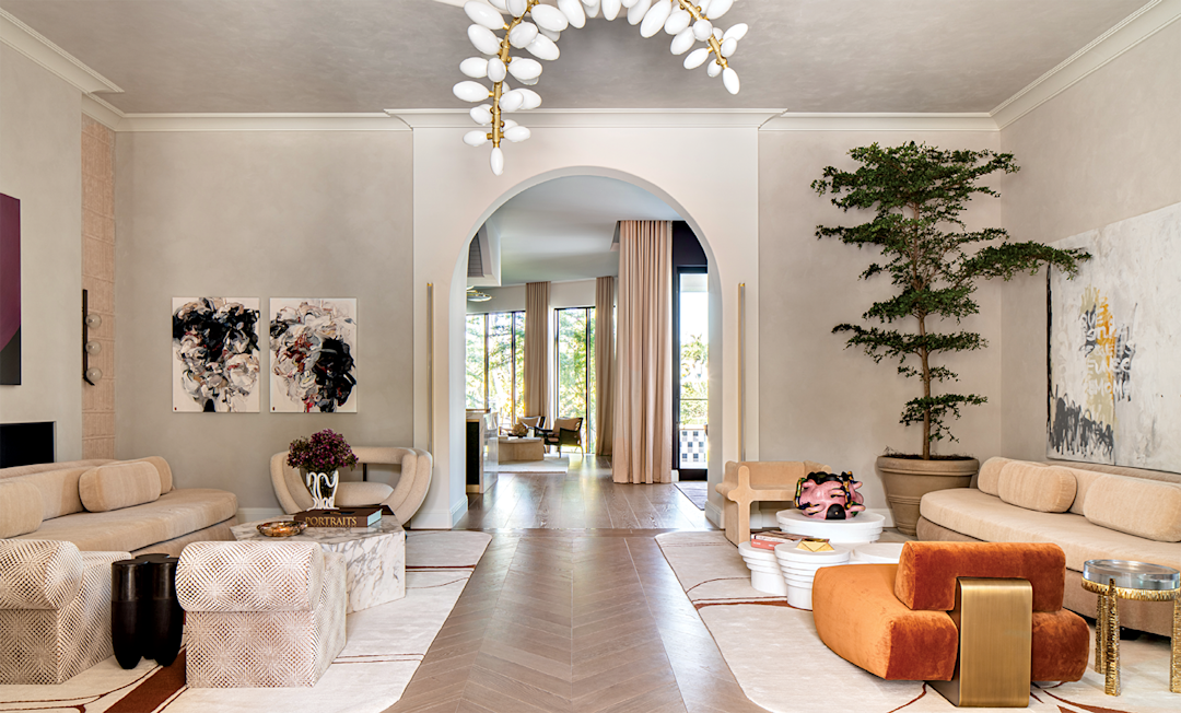 Tour A Bold Miami Beach Home With Modern Interiors | LUXE Interiors ...