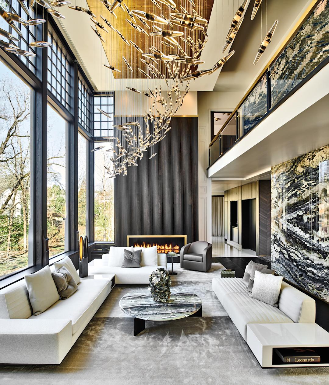 Step Inside A Modern Atlanta Retreat With Dramatic Interiors | LUXE ...