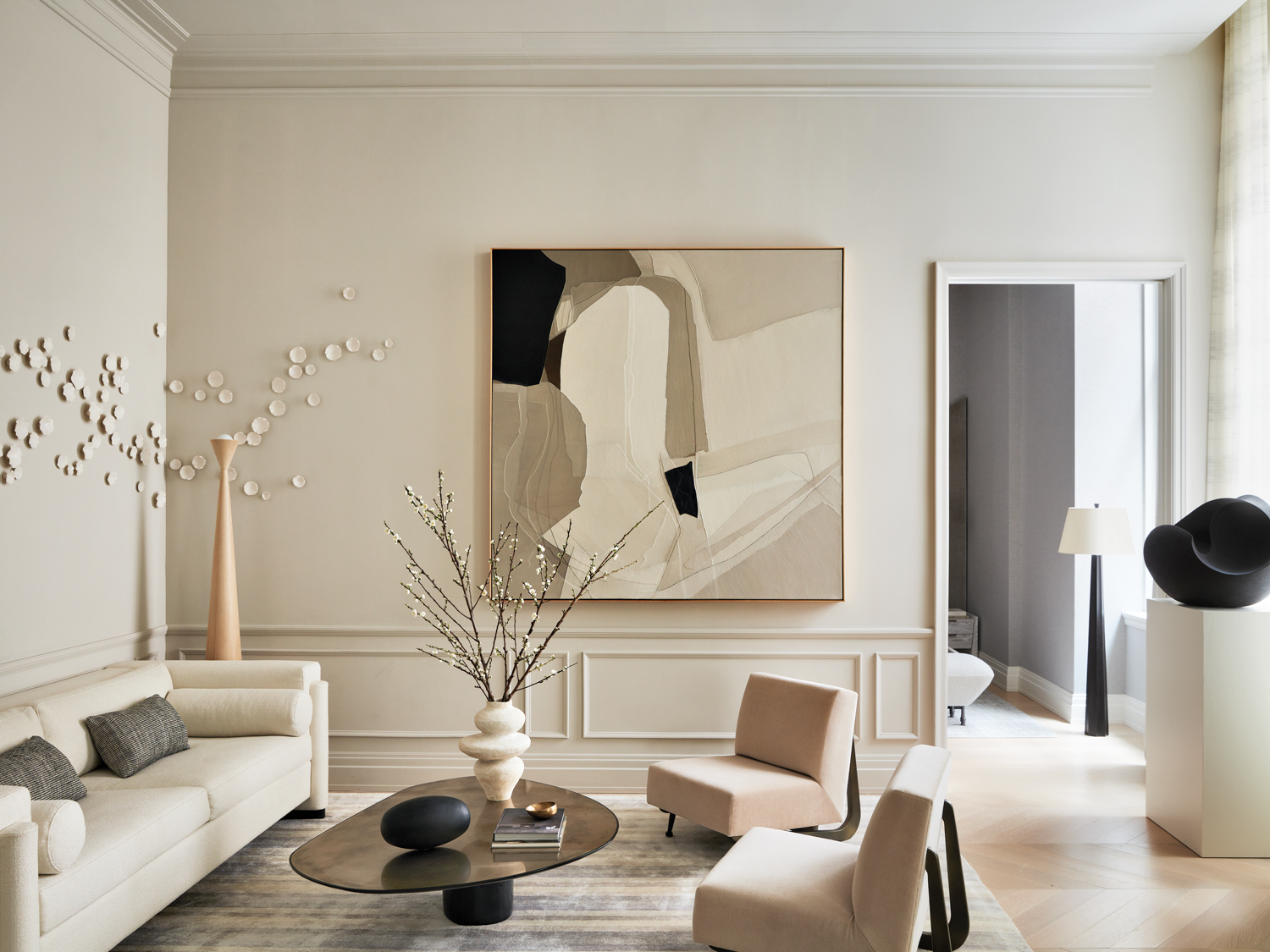Lean Into The Posh Palette Of Neutrals Of This Tribeca Pied-à-Terre ...