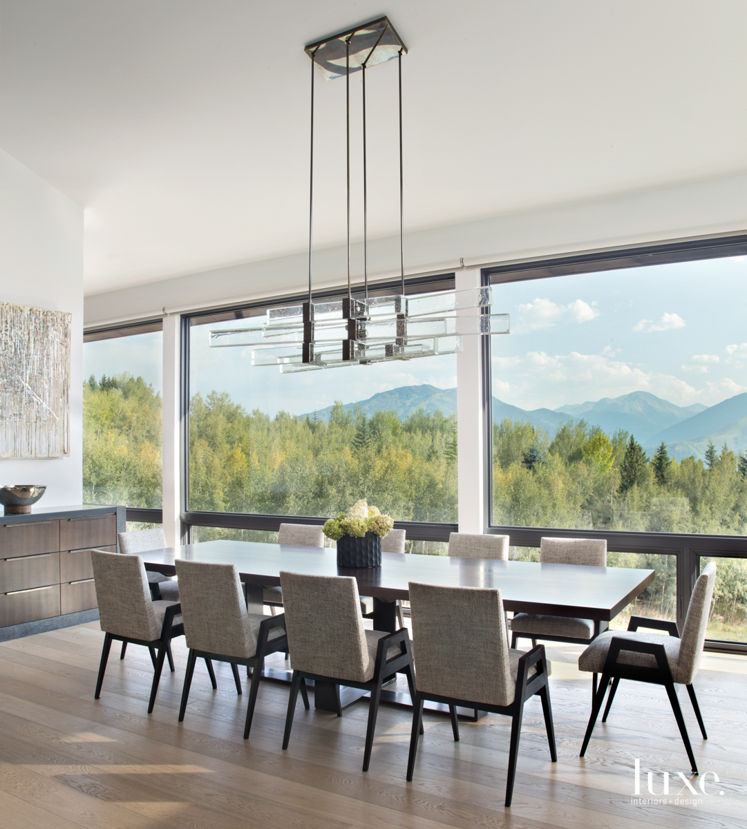 A Modern Aspen Home Plays Up Art And Material | Luxe Interiors + Design