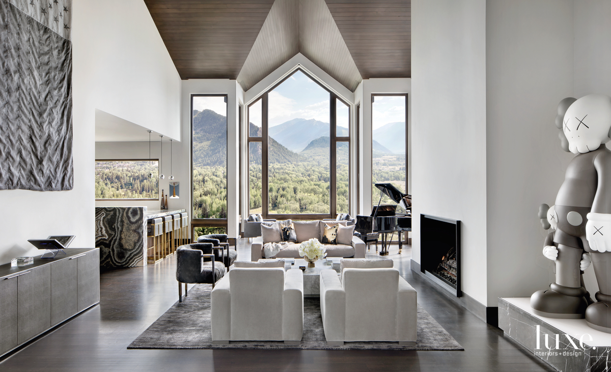 An Aspen Home Showcases Bold Taste, Mountain Views | Luxe Interiors ...
