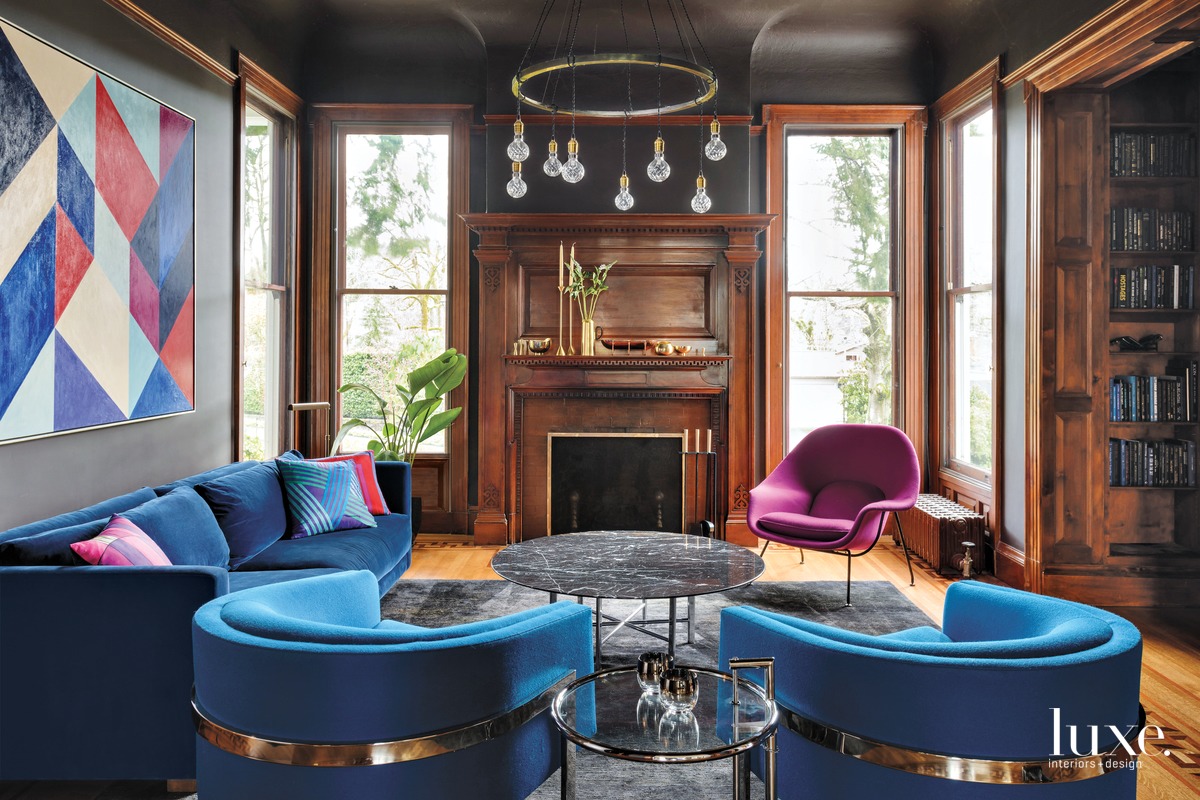 Midcentury Elements Elevate A Colorful Portland Home | Luxe Interiors ...