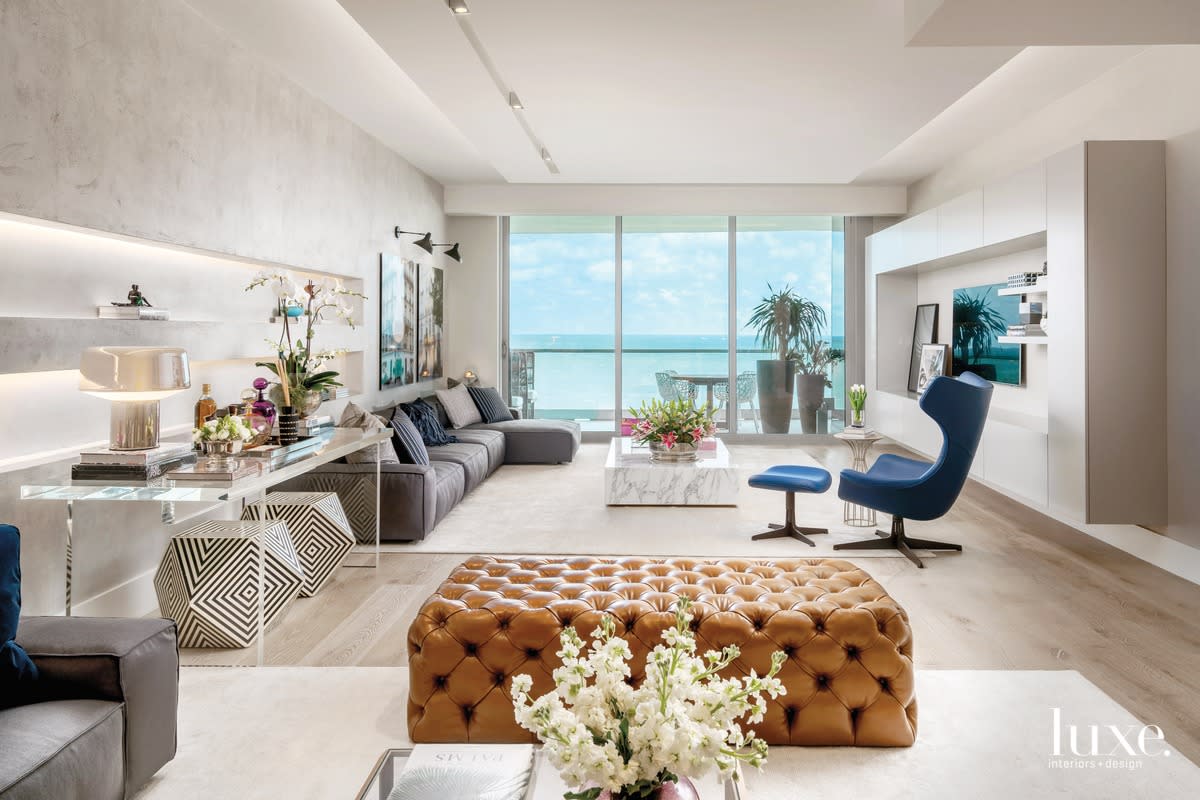 A Miami Condo Emanates Playful Elegance | Luxe Interiors + Design