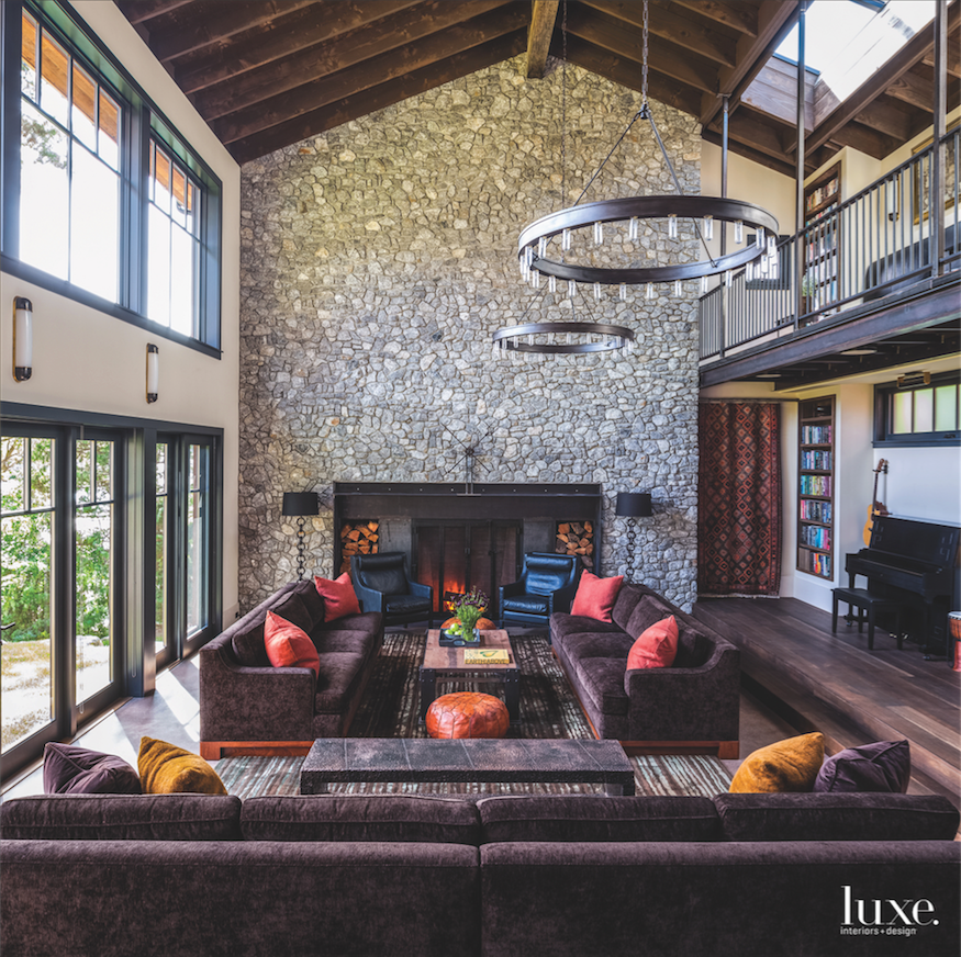 A San Juan Islands Home For 12 Goes Rustic | Luxe Interiors + Design