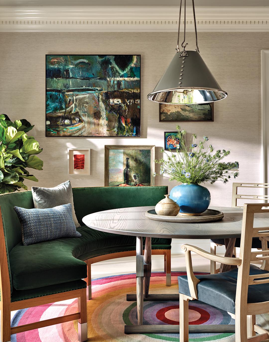 Green Steals The Show In A Connecticut Home For Jeffrey Alan Marks | LUXE Interiors + Design