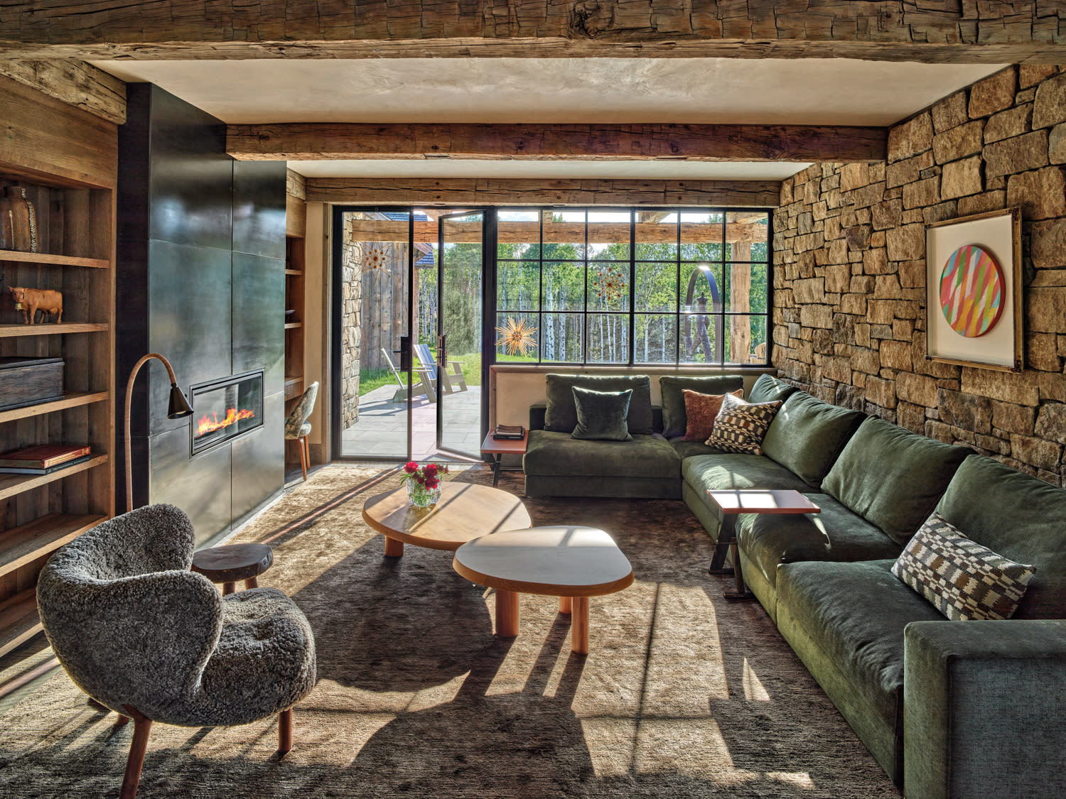 Reclaimed Materials Get A Modern Twist In This Teton Retreat | LUXE ...