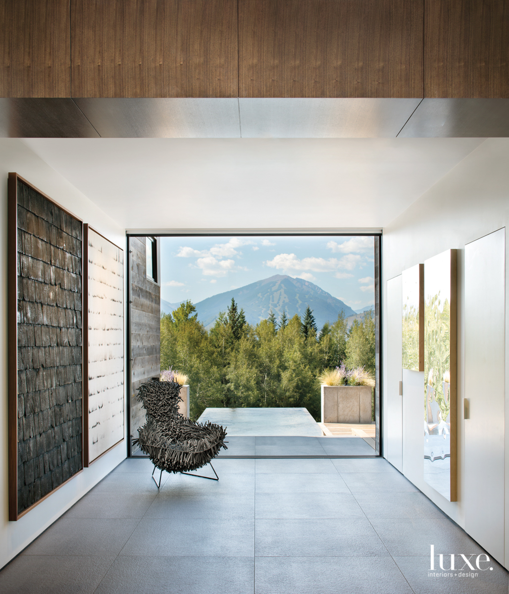 A Modern Aspen Home Plays Up Art And Material | LUXE Interiors + Design