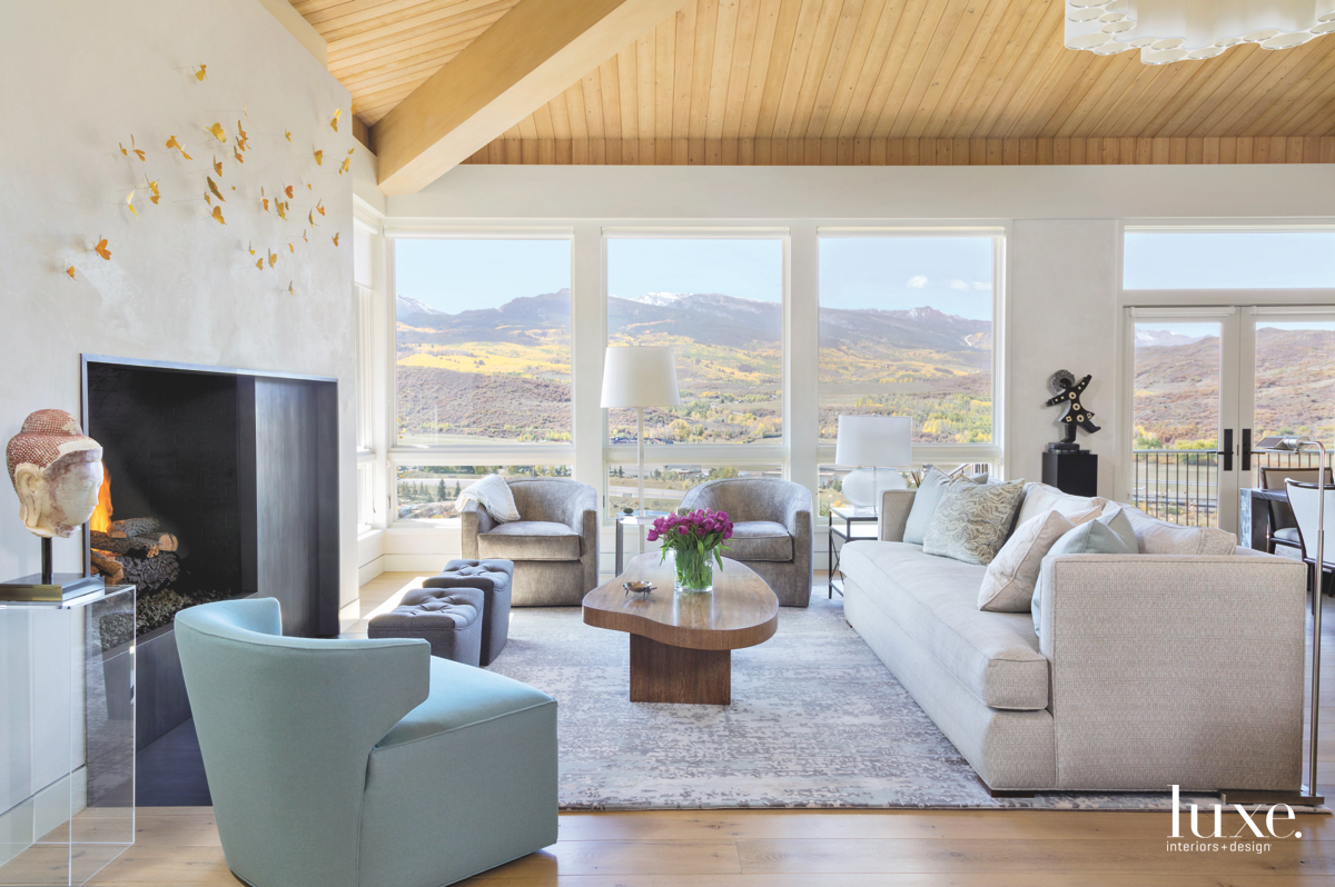 Modern Elements Bring An Aspen House Up To Date | Luxe Interiors + Design