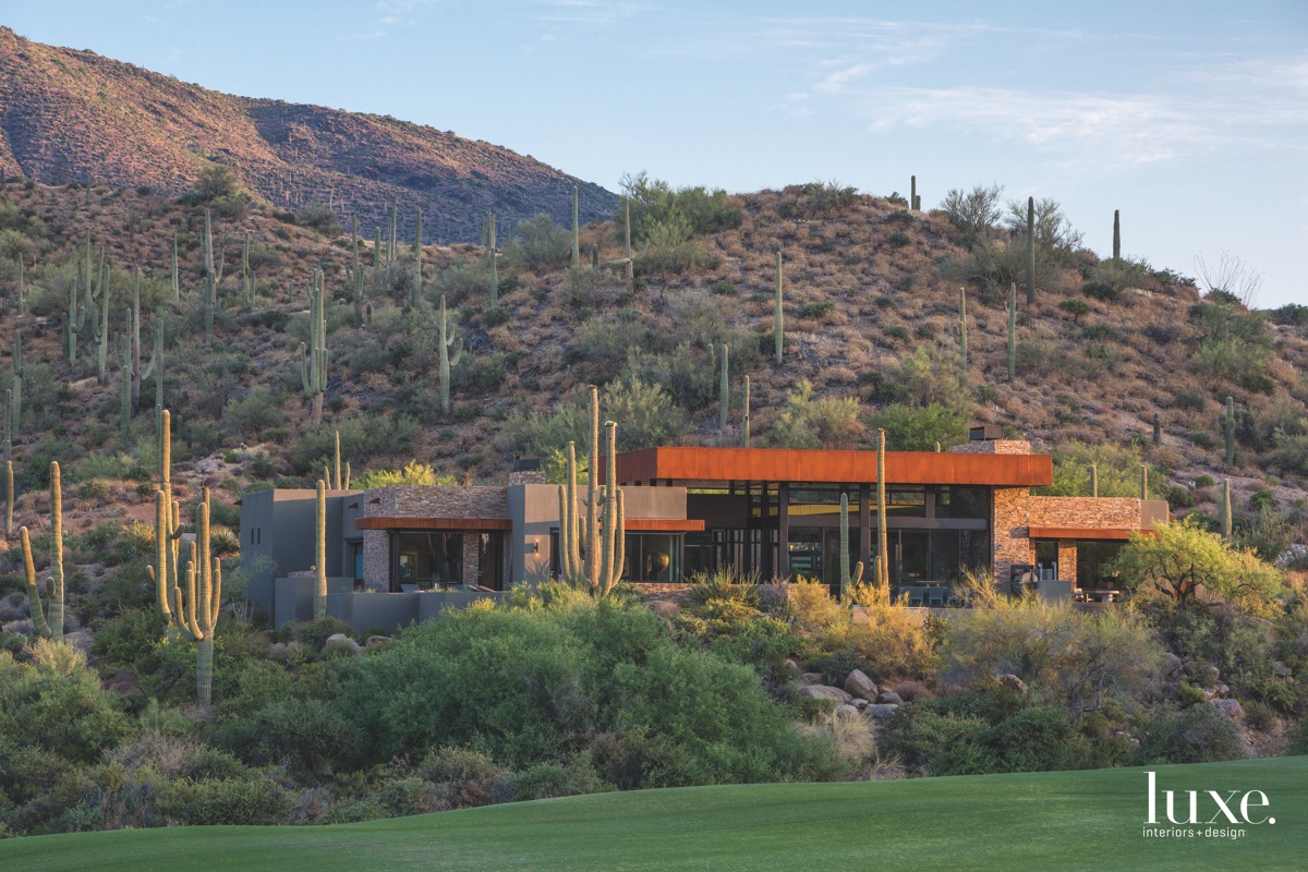 Modern, Rustic Elements Fill A Scottsdale Retreat | LUXE Interiors + Design