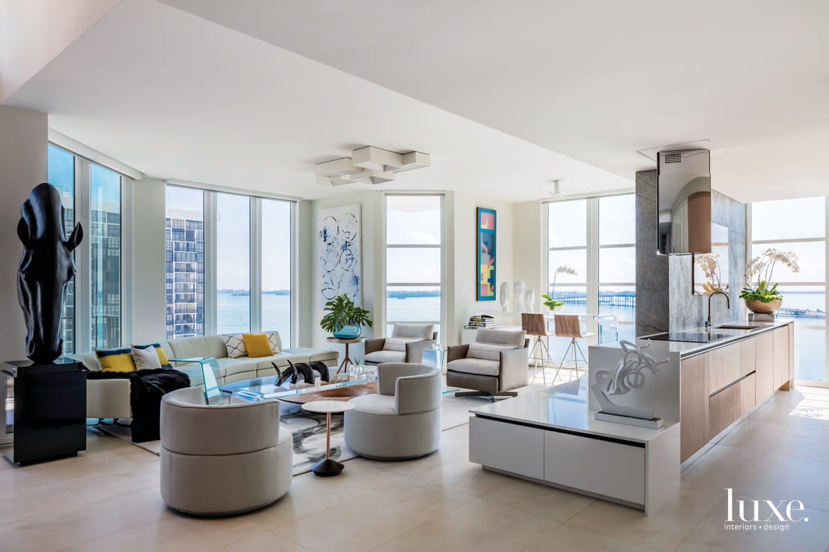 Contemporary Decor Boosts Sculptural Spaces In Miami | Luxe Interiors ...