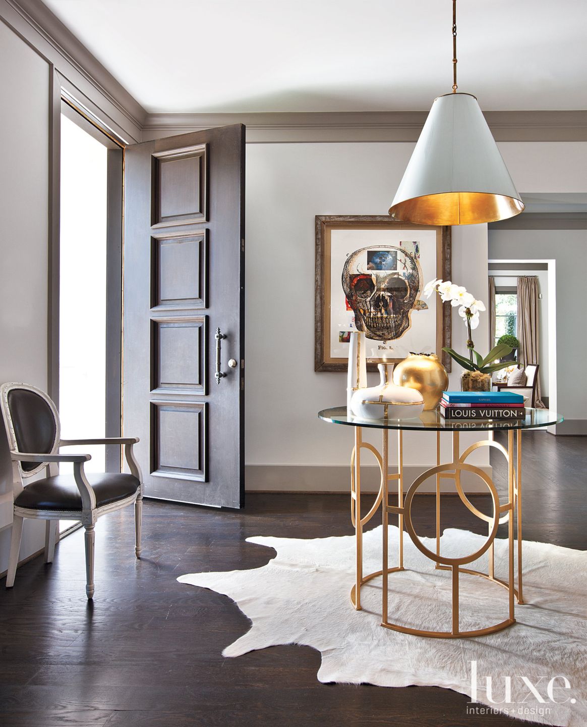 French-Revival Foyer | Luxe Interiors + Design
