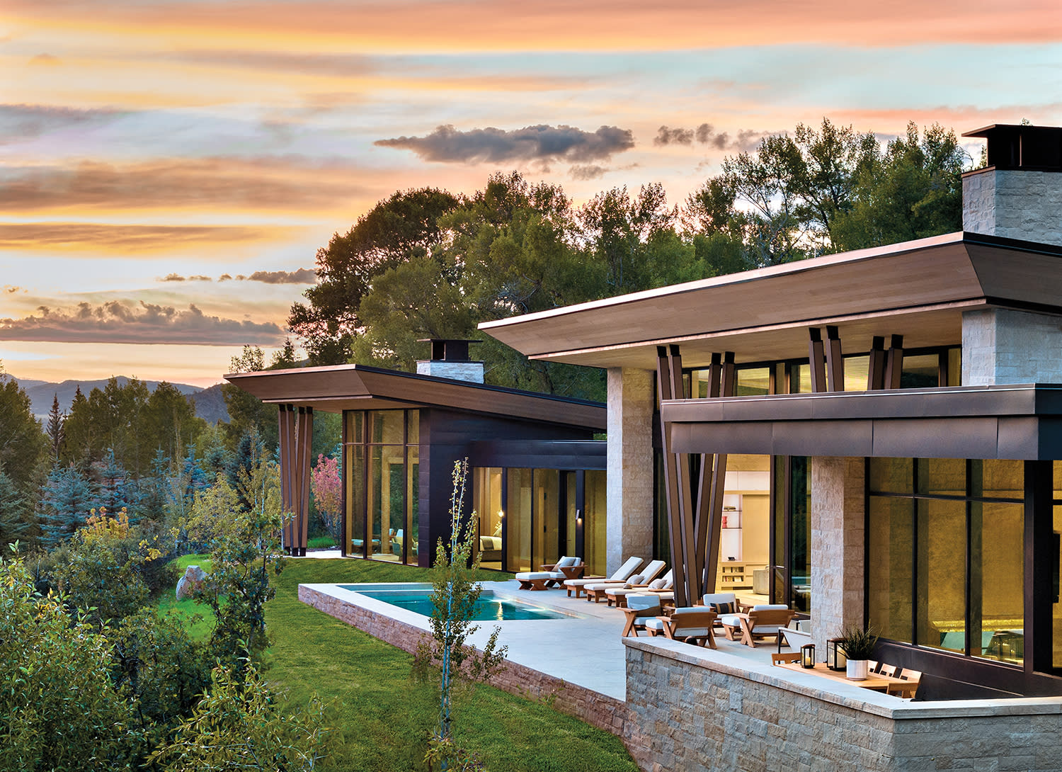 This Vacation Retreat In Aspen Is A Contemporary Oasis | LUXE Interiors ...
