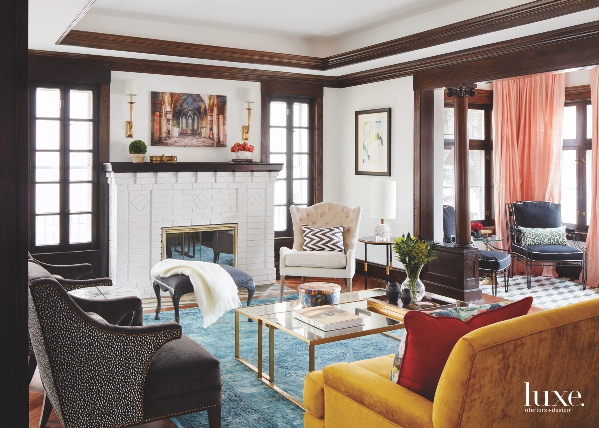 A Chicago Greystone Gets A Unifying Redesign | LUXE Interiors + Design