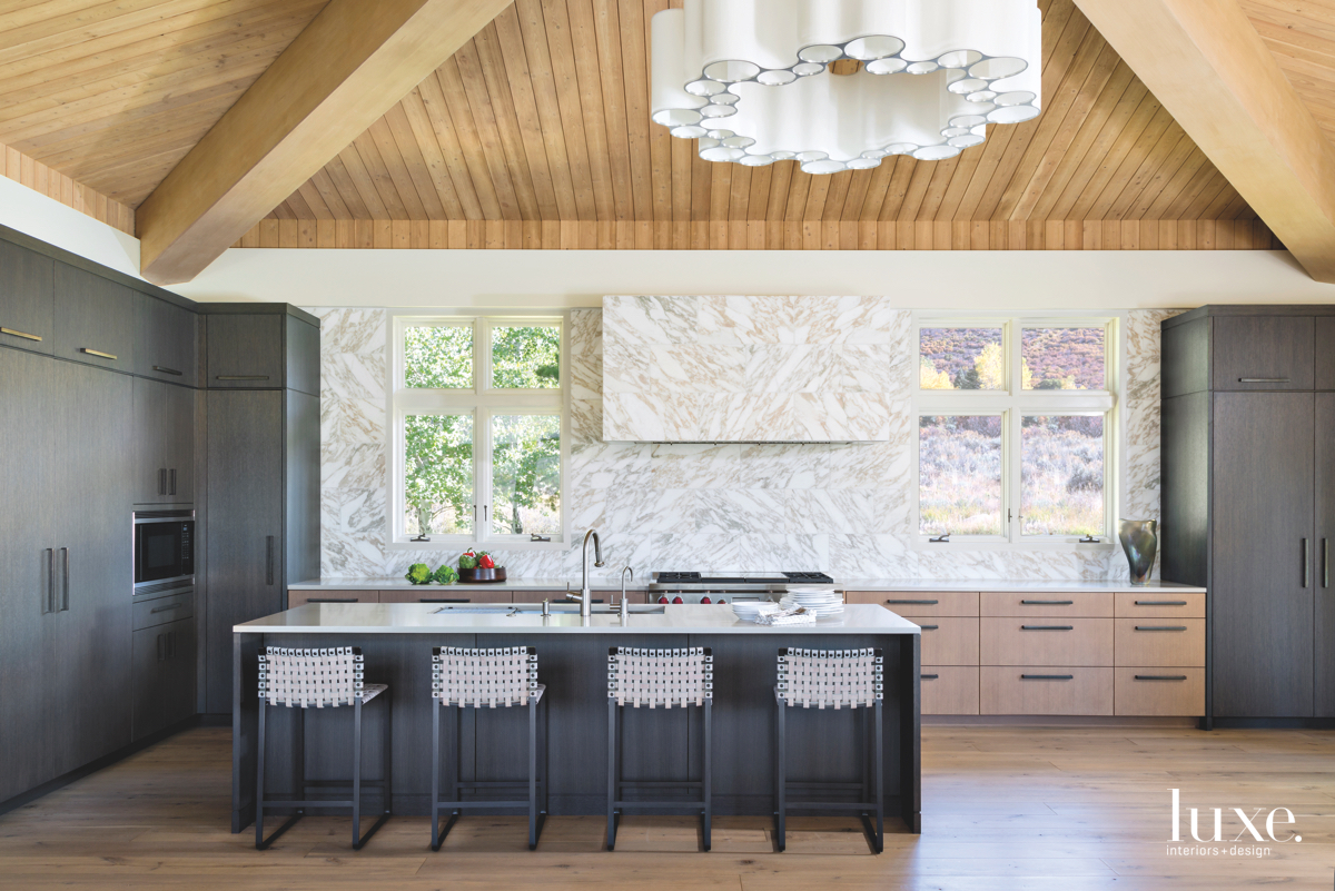 Modern Elements Bring An Aspen House Up To Date | Luxe Interiors + Design