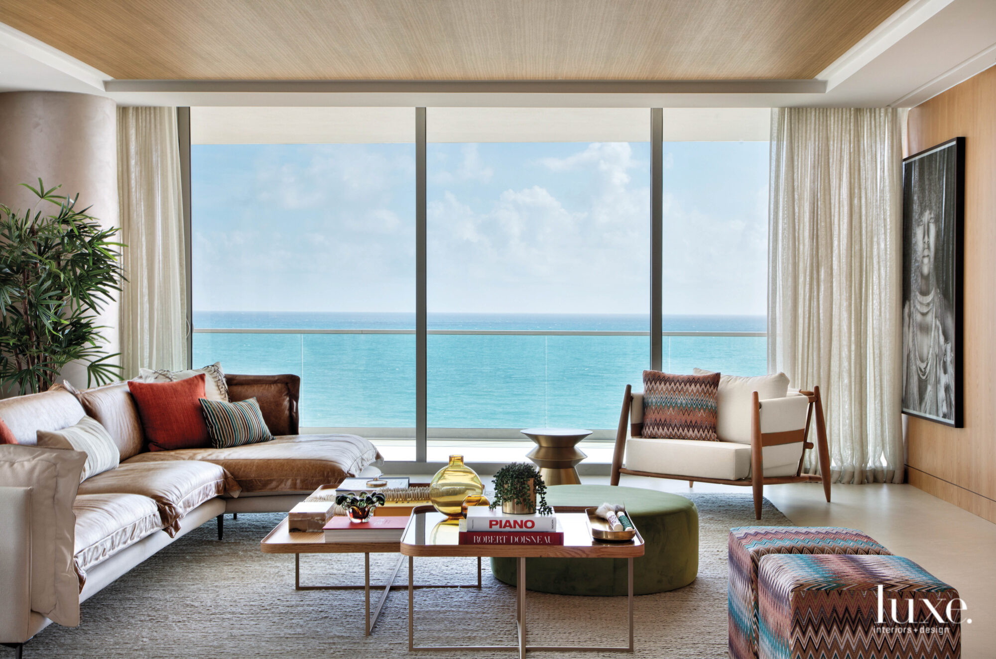 Peek Inside A Miami High-Rise With A Global Look | LUXE Interiors + Design