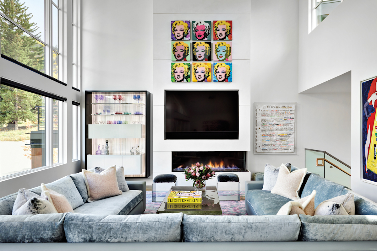 Peek Inside An Art-Filled Aspen Home With A ‘Soft Rainbow’ Scheme ...