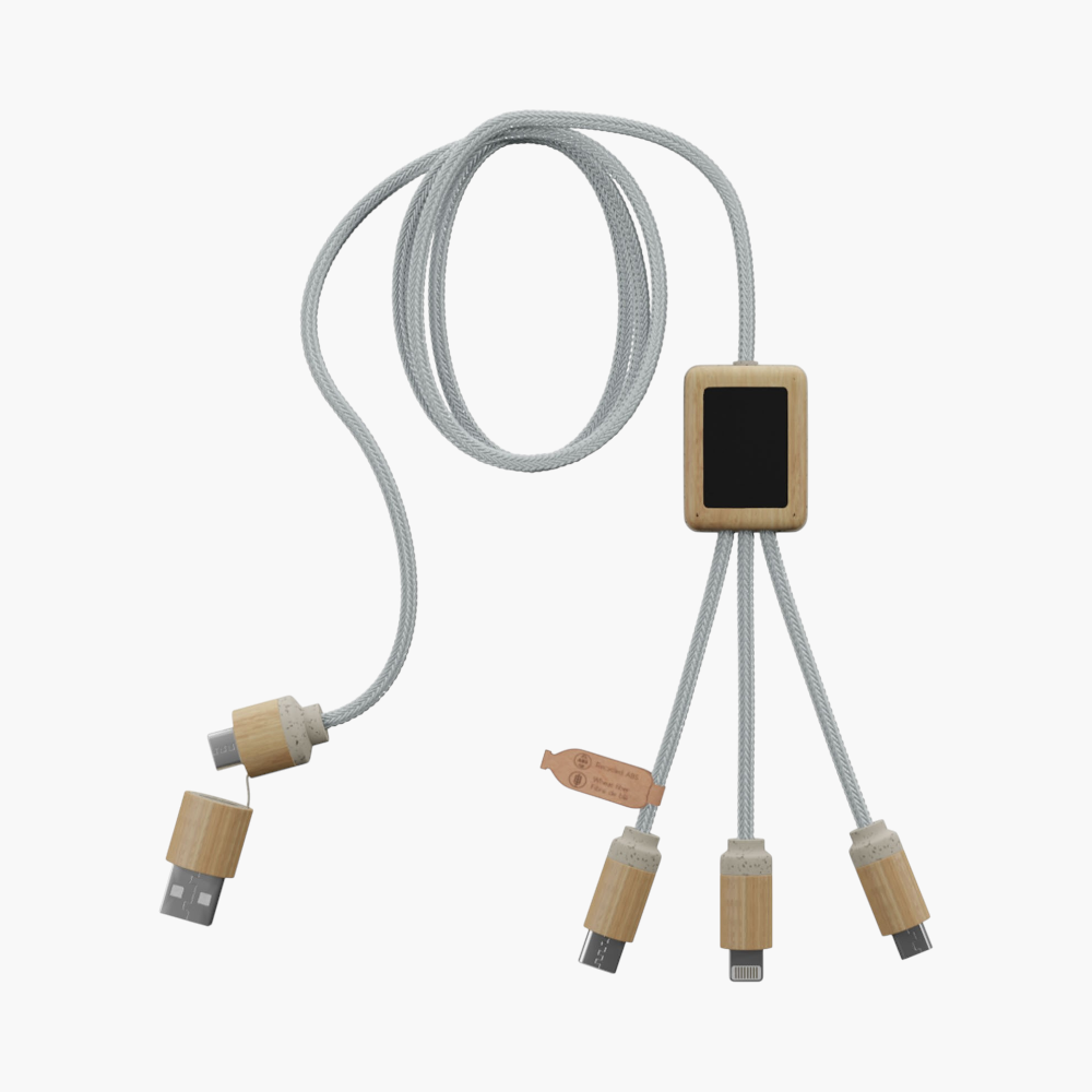Bamboo 5-in-1 Charging Cable | HelloPrint