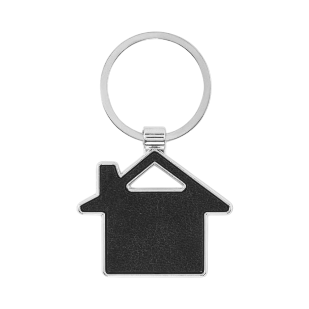 Recycled PU Leather House Key Ring | HelloPrint