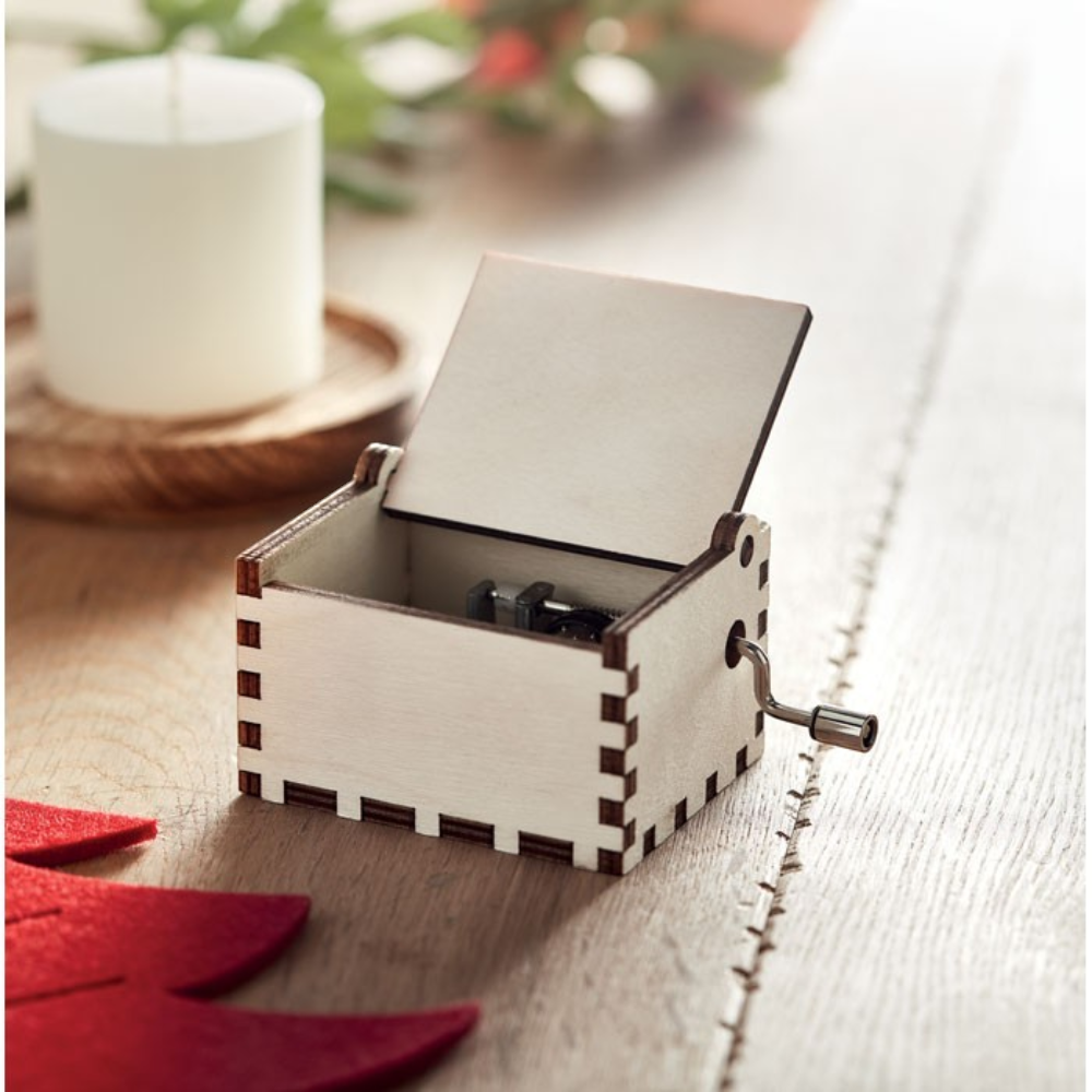 Boîte à musique de Noël en bois | HelloPrint