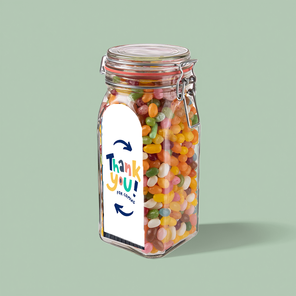 Big Glass Jar filled with Candy | HelloPrint