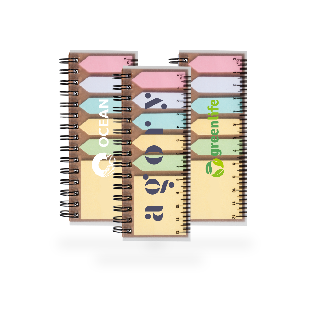 Carnet Spinner avec Post-its | HelloPrint