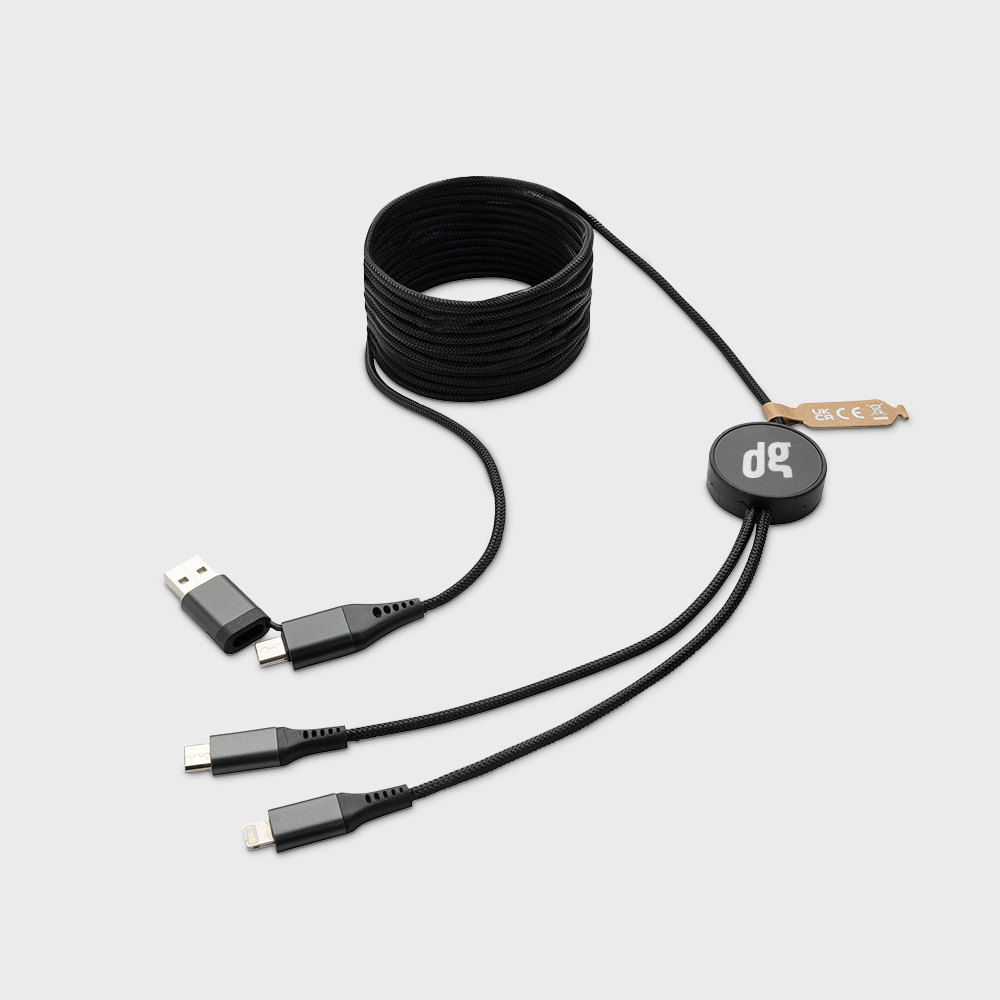 Terra RCS Recycled PET 4-in-1 Cable | HelloPrint