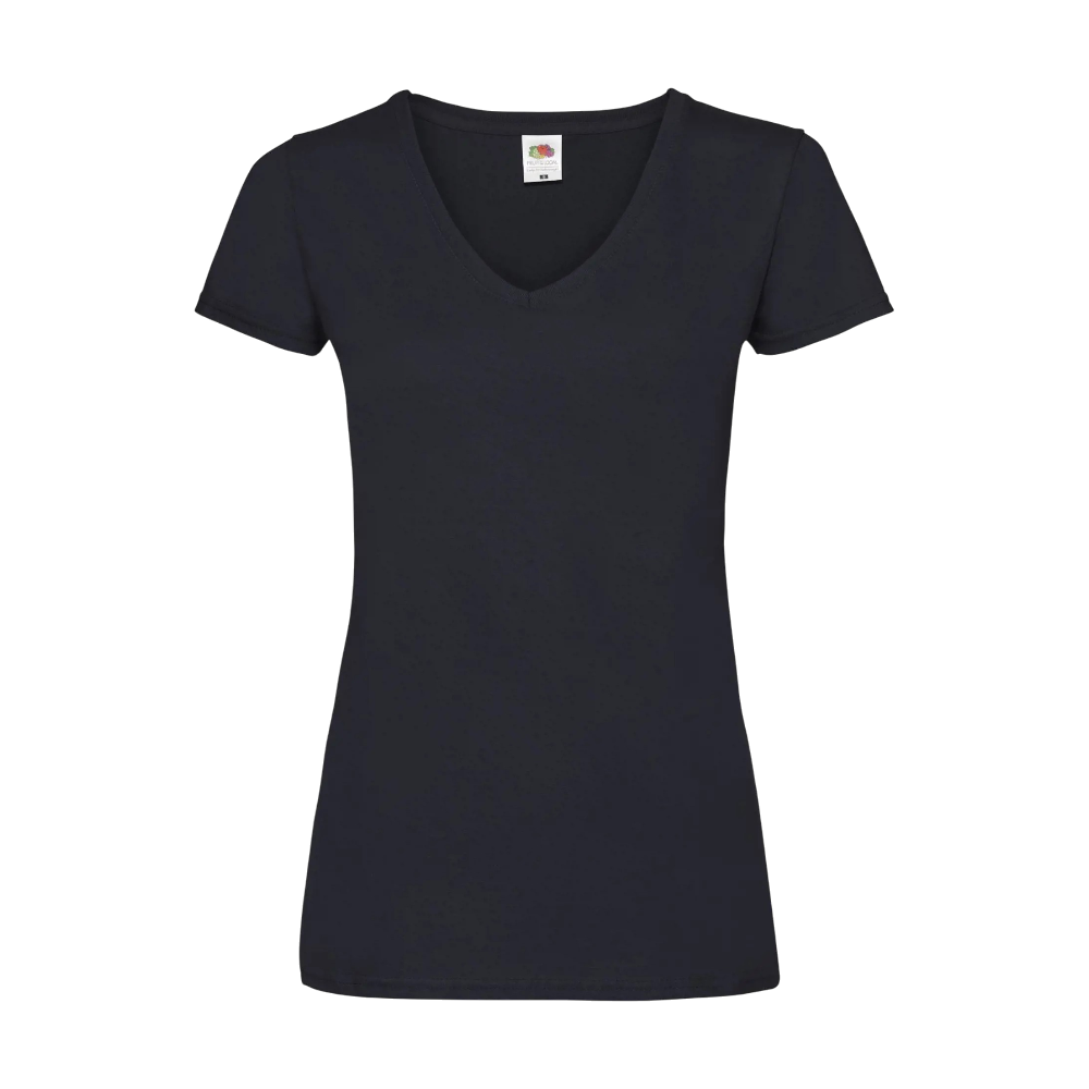 Fruit Of The Loom Ladyfit V-ringad | HelloPrint