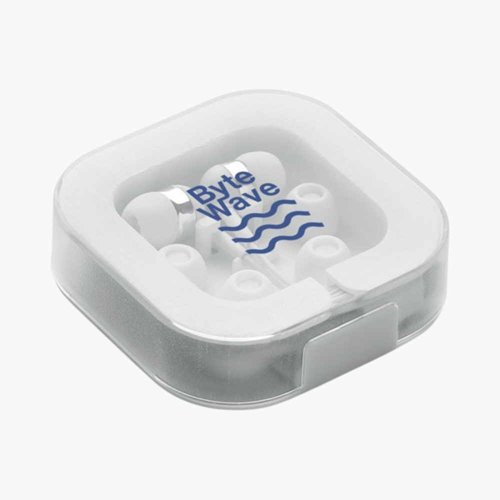 Écouteurs avec coques en silicone Musisoft | HelloPrint