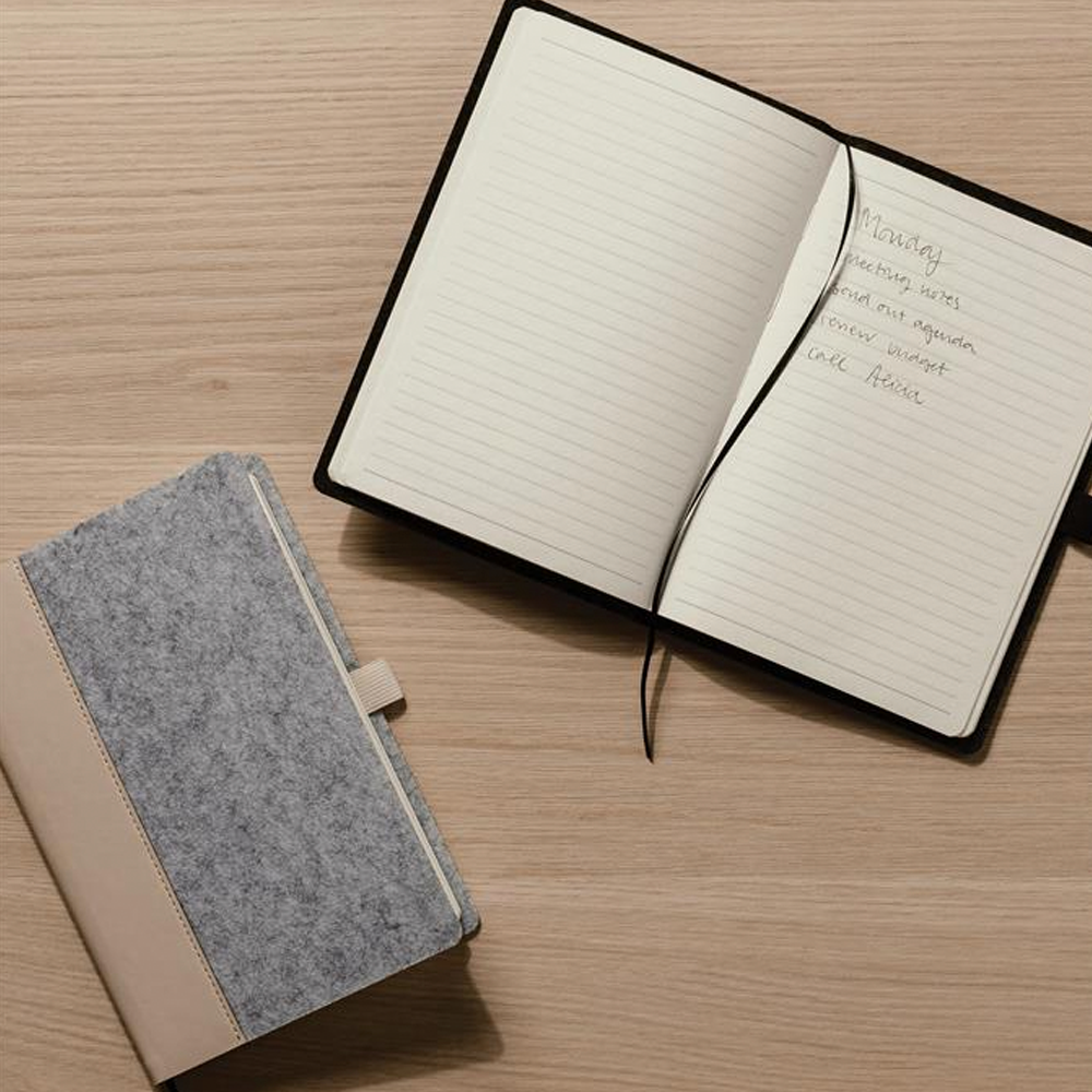 VINGA Albon GRS Recycled Felt Notebook | HelloPrint