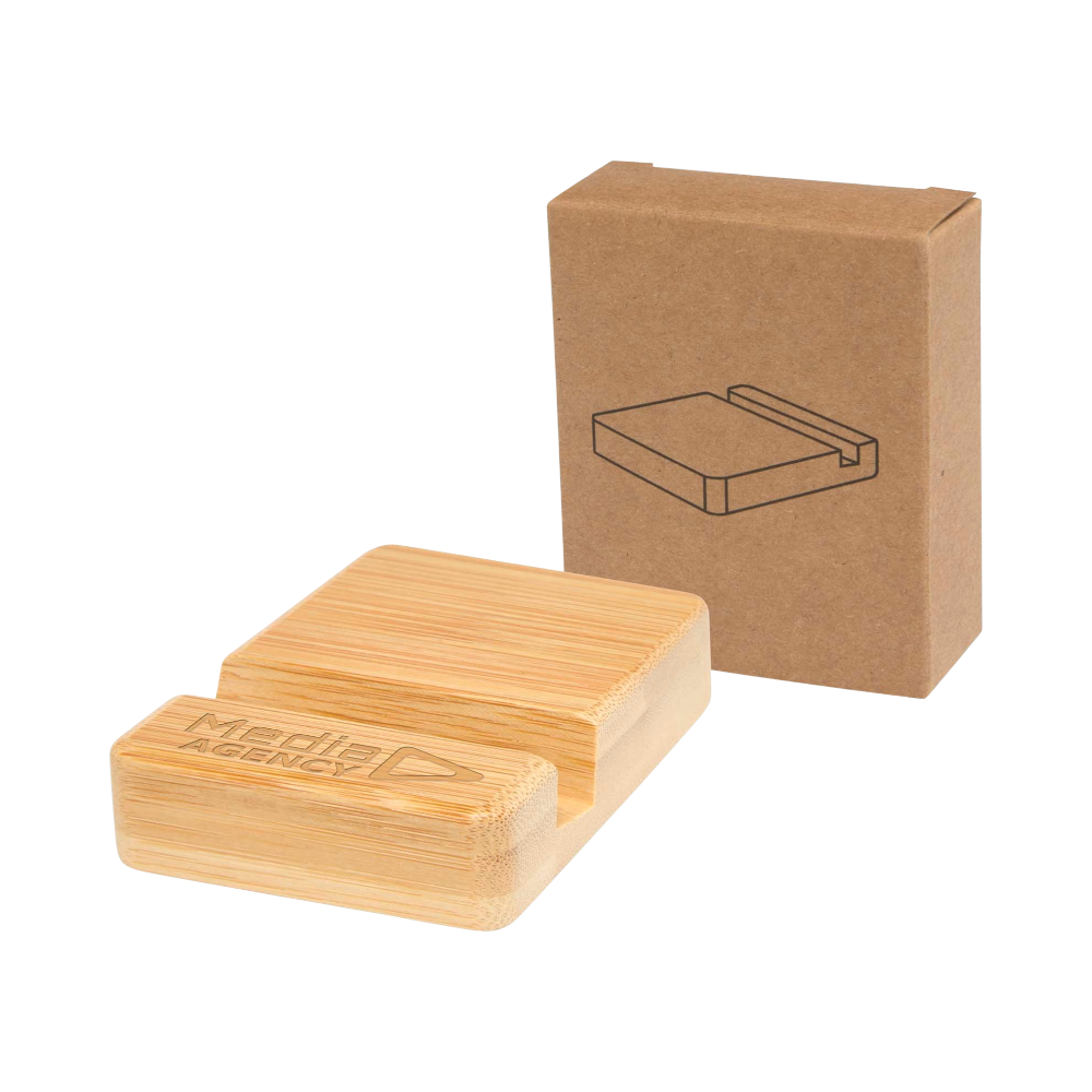 Support pour téléphone en bambou Ebla | HelloPrint