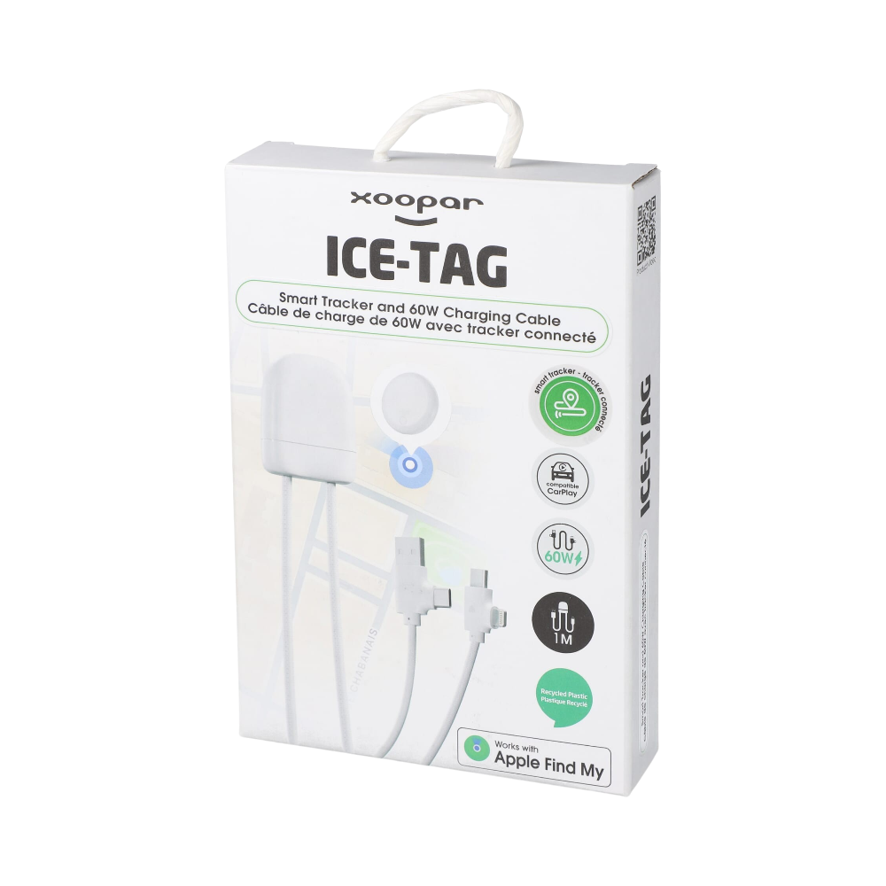 Câble Xoopar Ice-Tag avec tracker Find My | HelloPrint