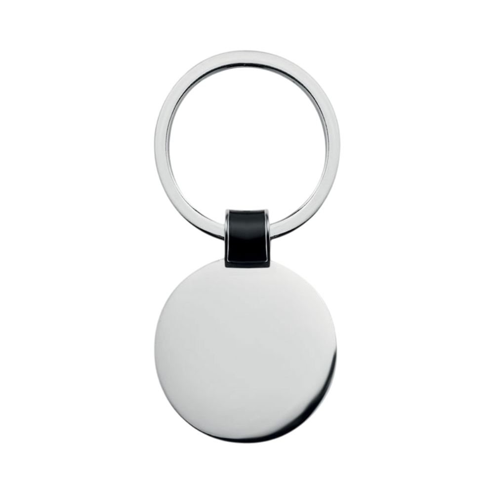 Roundy Metal Key Ring | HelloPrint