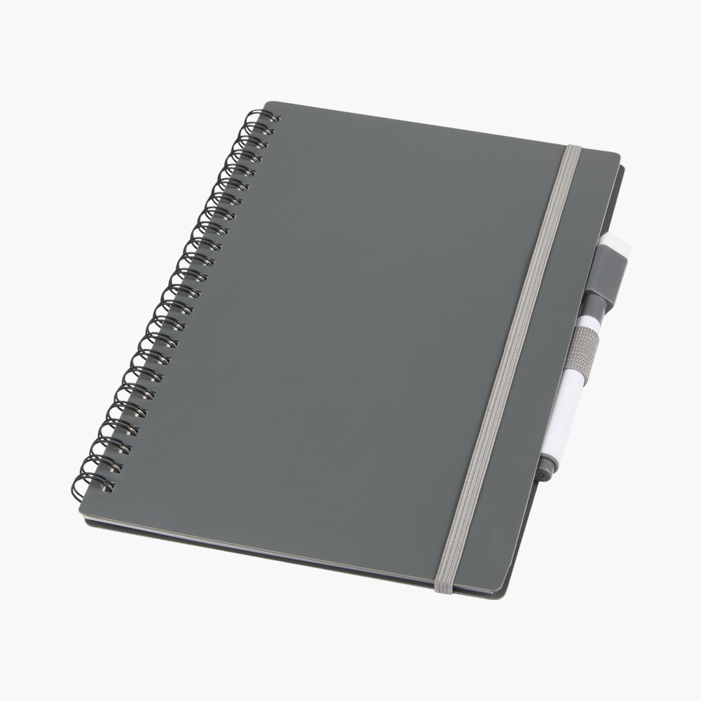 Laminated Pebbles Reusable Notebook | HelloPrint