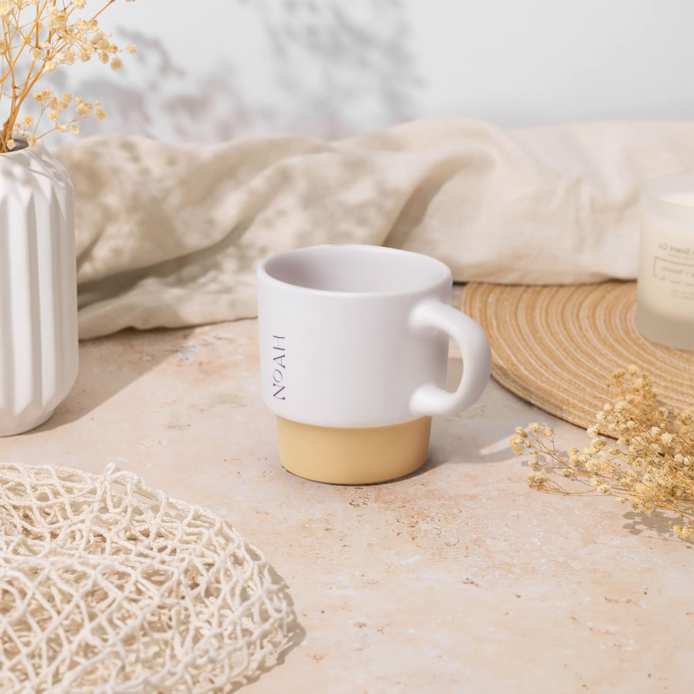 Tazza Da Espresso Impilabile Con Fondo In Argilla | HelloPrint