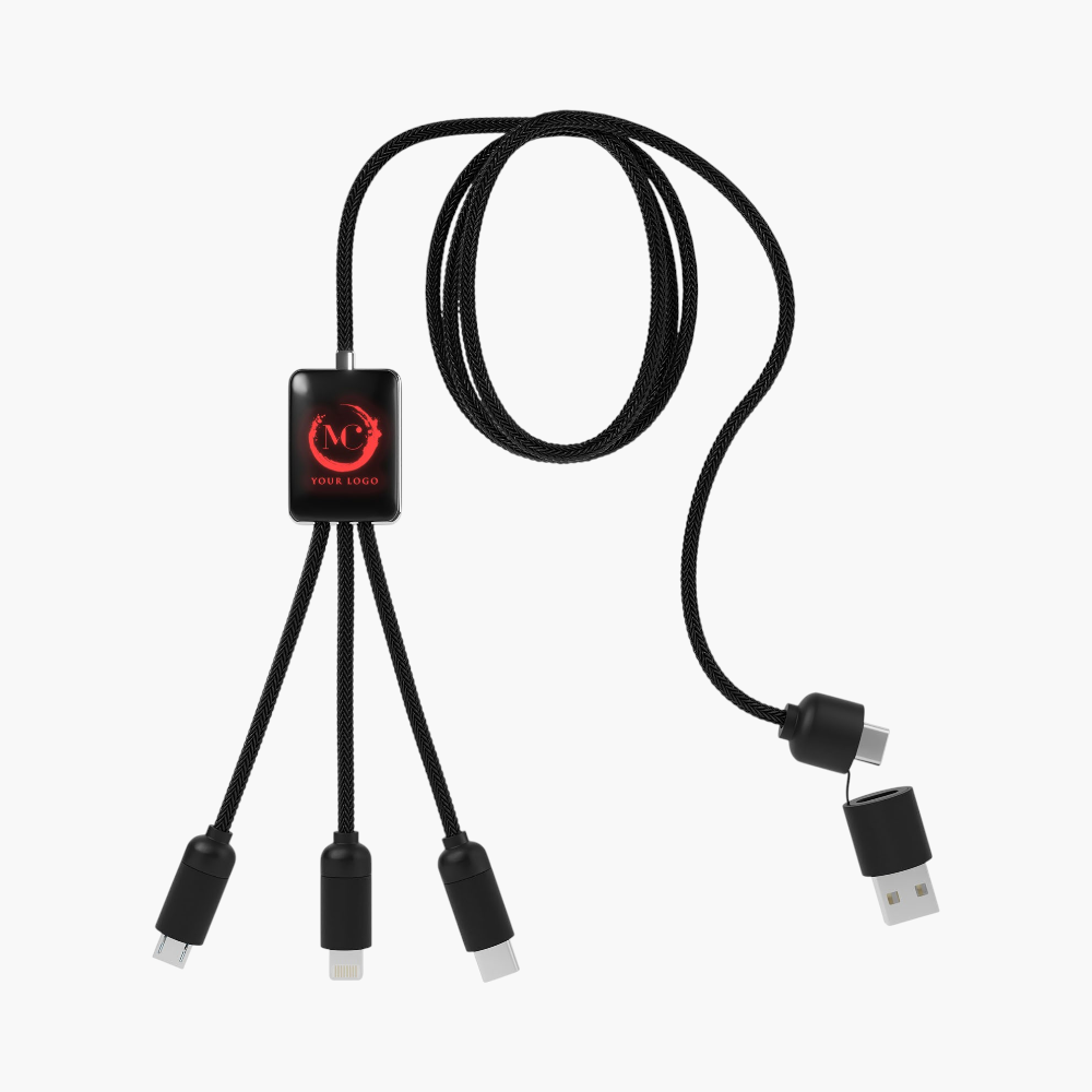 Recycled 5-in-1 Extended Charging Cable | HelloPrint