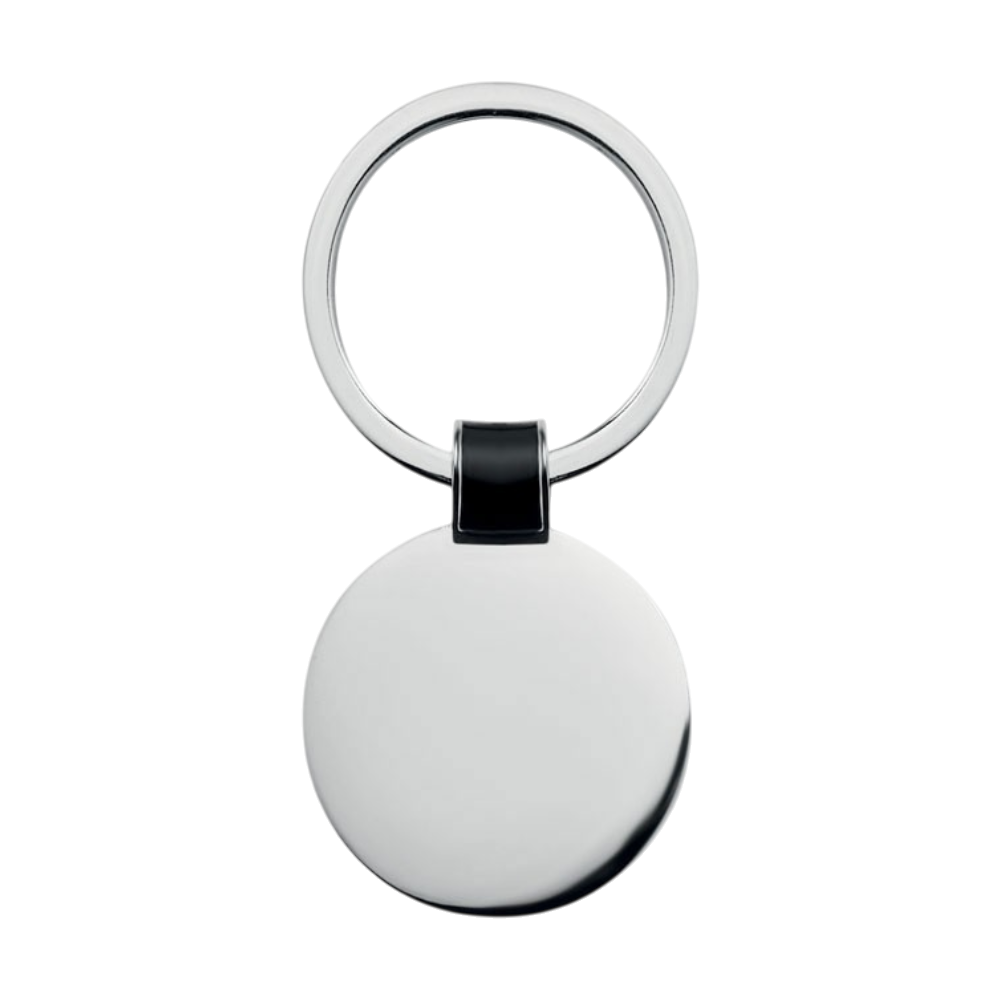 Roundy Metal Key Ring | HelloPrint
