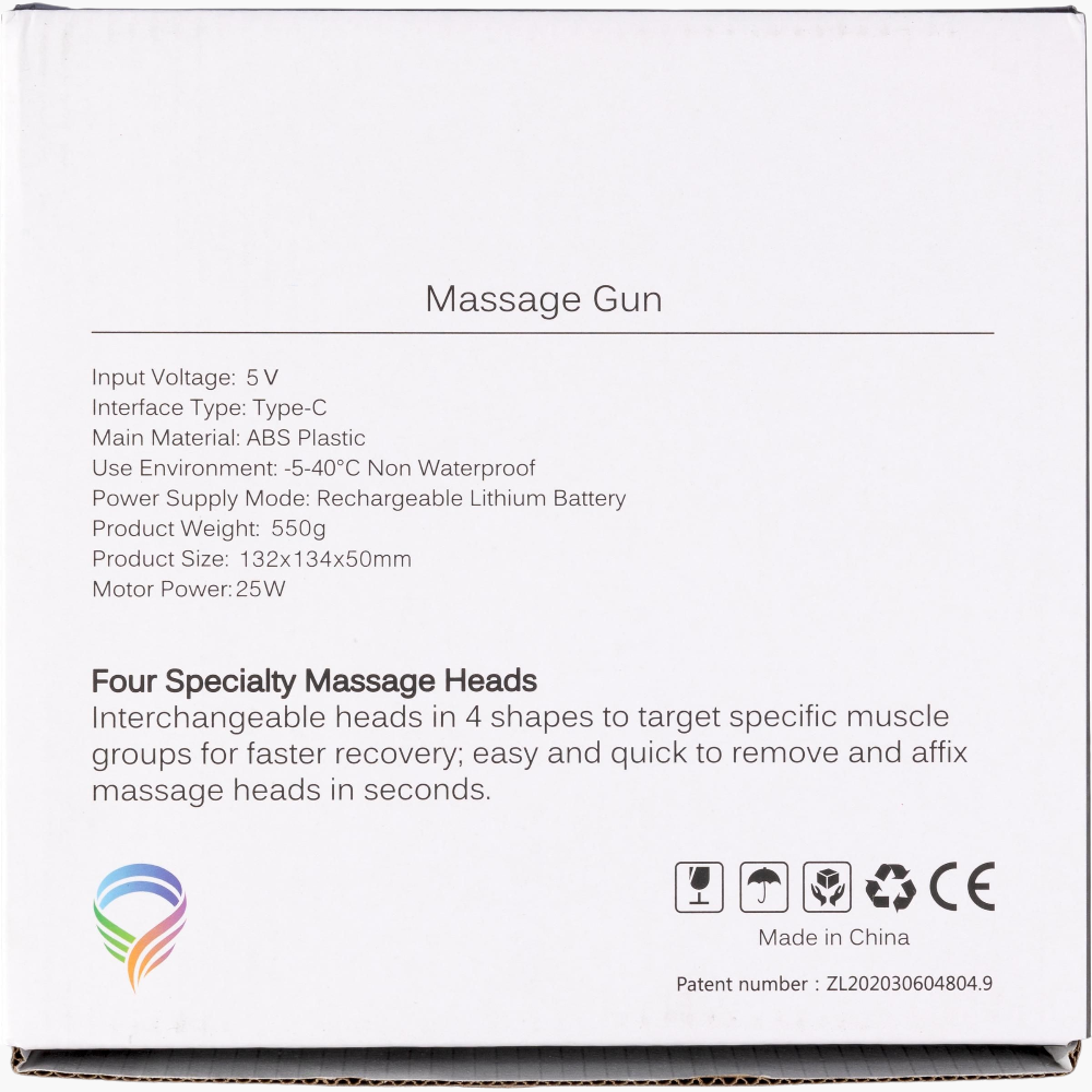 Pistolet de massage ABS Axel | HelloPrint