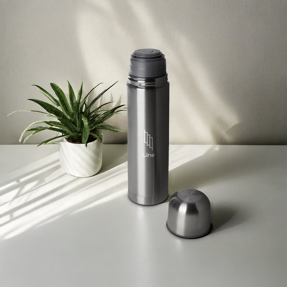 Flacon isotherme en acier inoxydable recyclé Sullivan RCS | HelloPrint