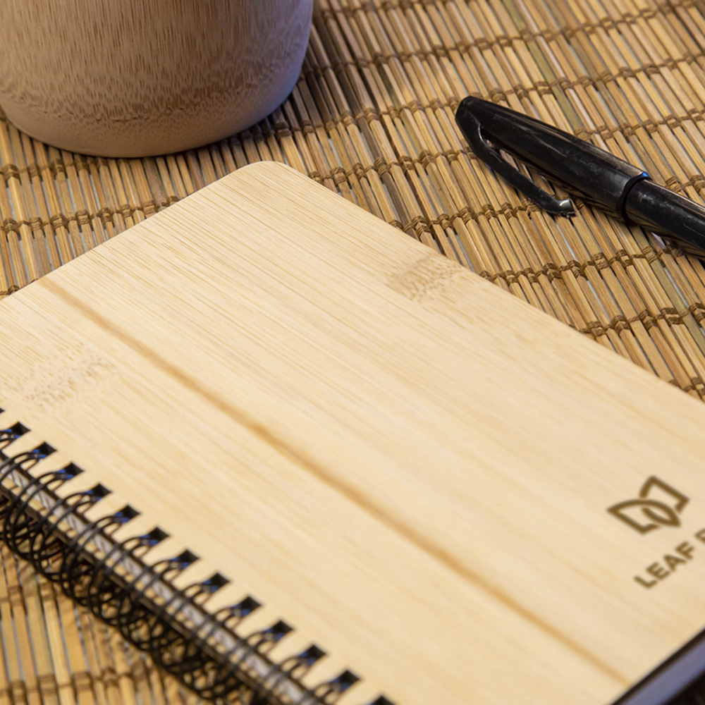 Stone-waste Bamboo Notebook A6 | HelloPrint