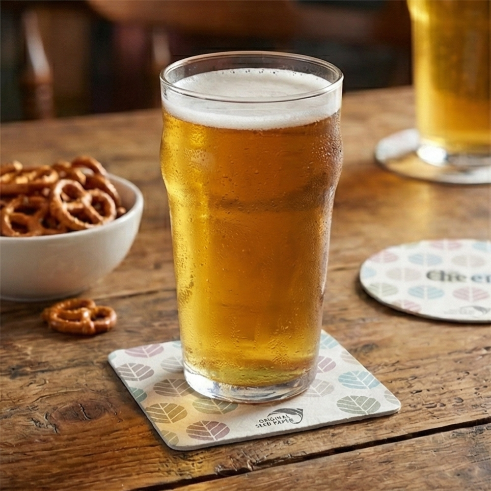 Square Seed Paper Coaster 93 x 93 mm | HelloPrint