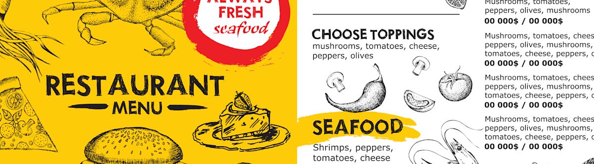Creating menus: Examples and explanation | Helloprint ® Blog