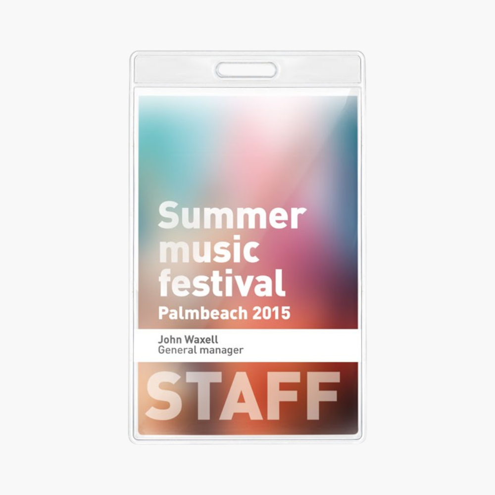 Transparente badge PVC | HelloPrint