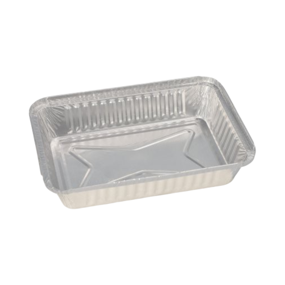 Aluminiumschale mit eingelassenem Deckel 21,4 x 15 x 4 cm | HelloPrint