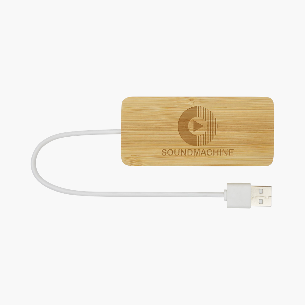 hub USB bambou | HelloPrint