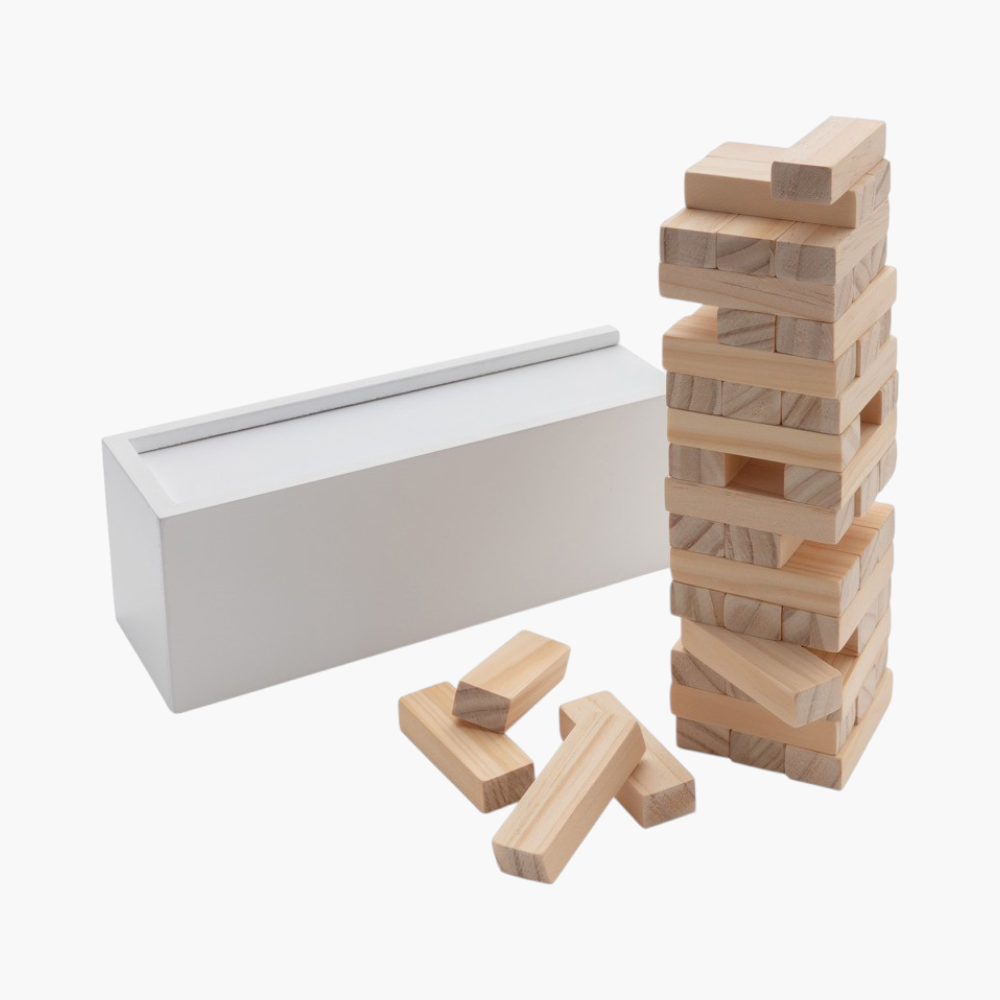 Deluxe Tumbling Tower Wood Block Stacking Game | HelloPrint