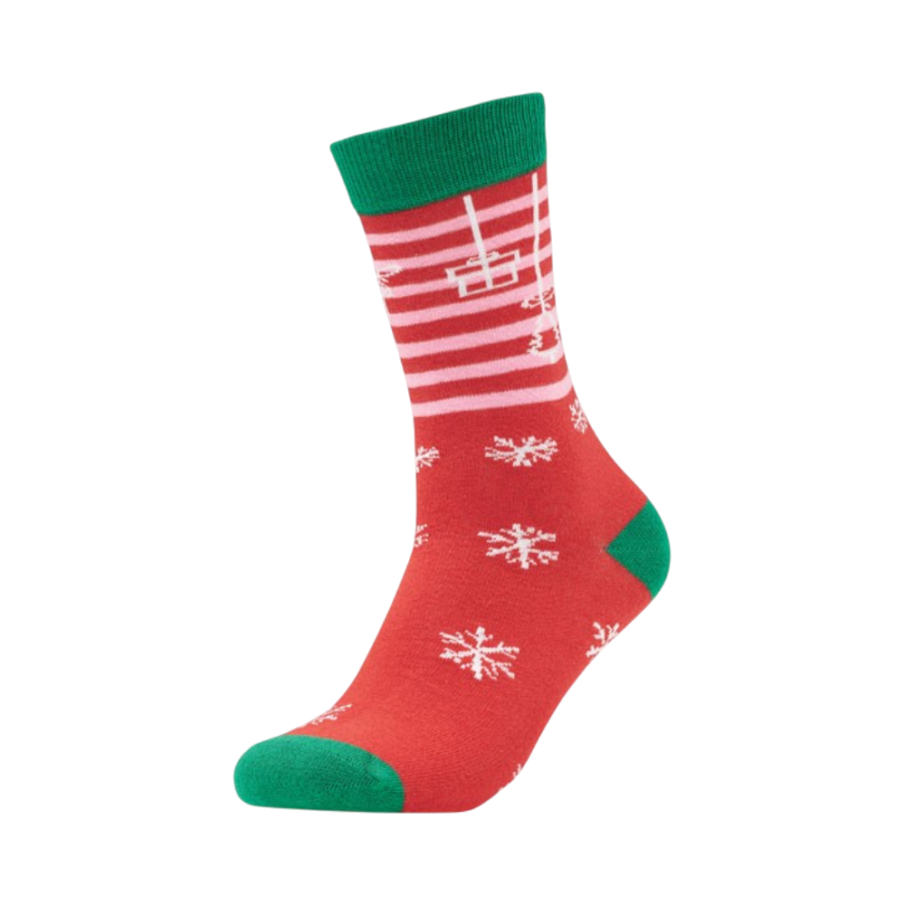 JOYFUL L Pair of Christmas Socks RPET and Recycled Cotton | HelloPrint