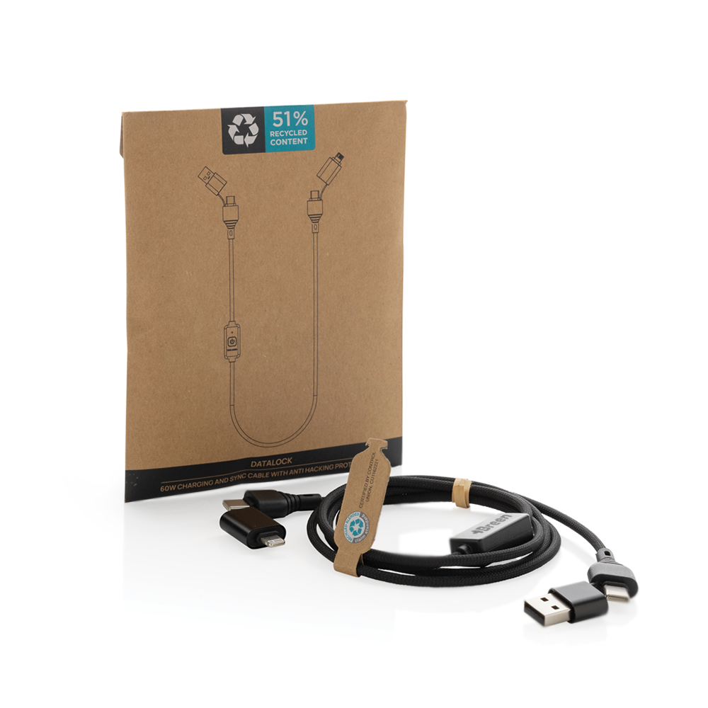 Datalock RCS gerecyclede hackbescherming kabel | HelloPrint